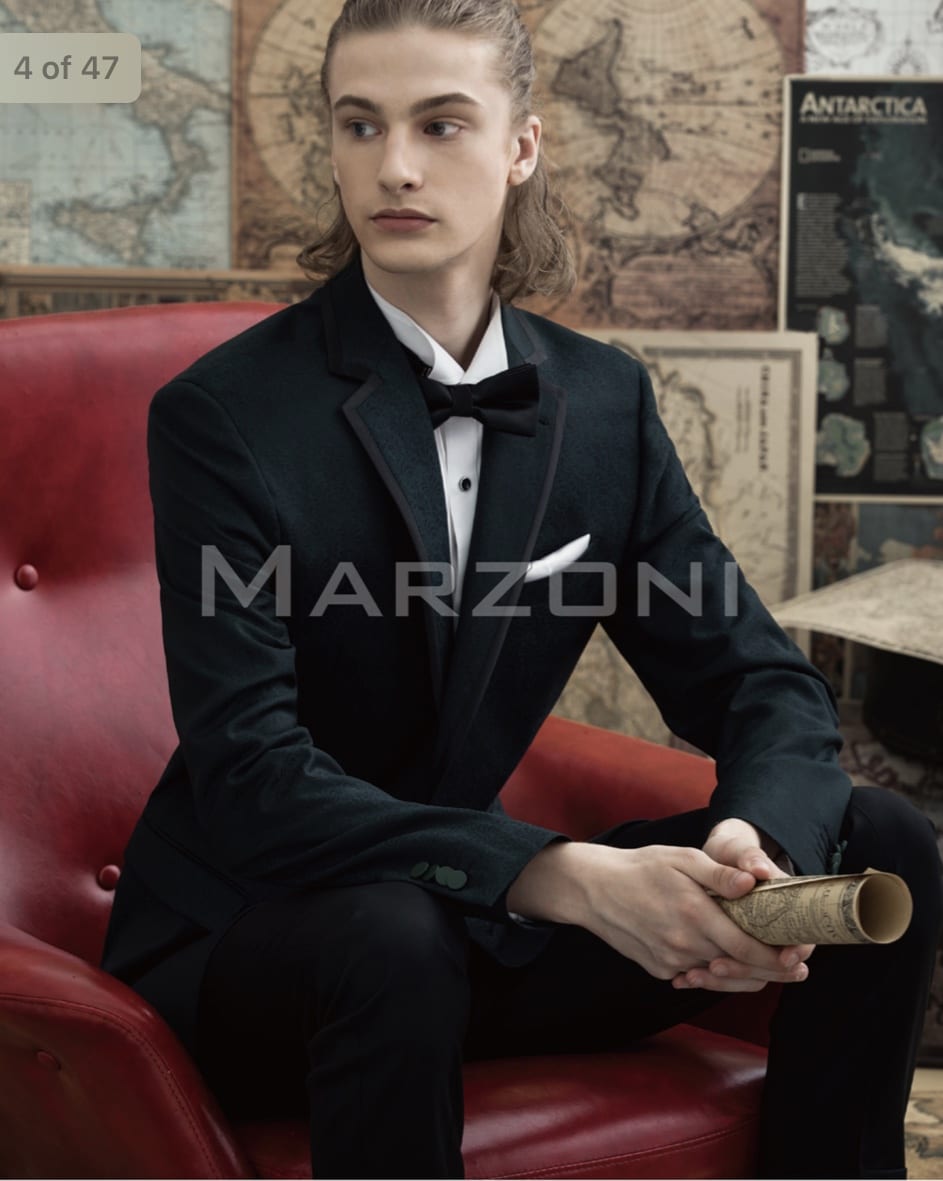 Green patterned dinner jacket - Christopher's Custom